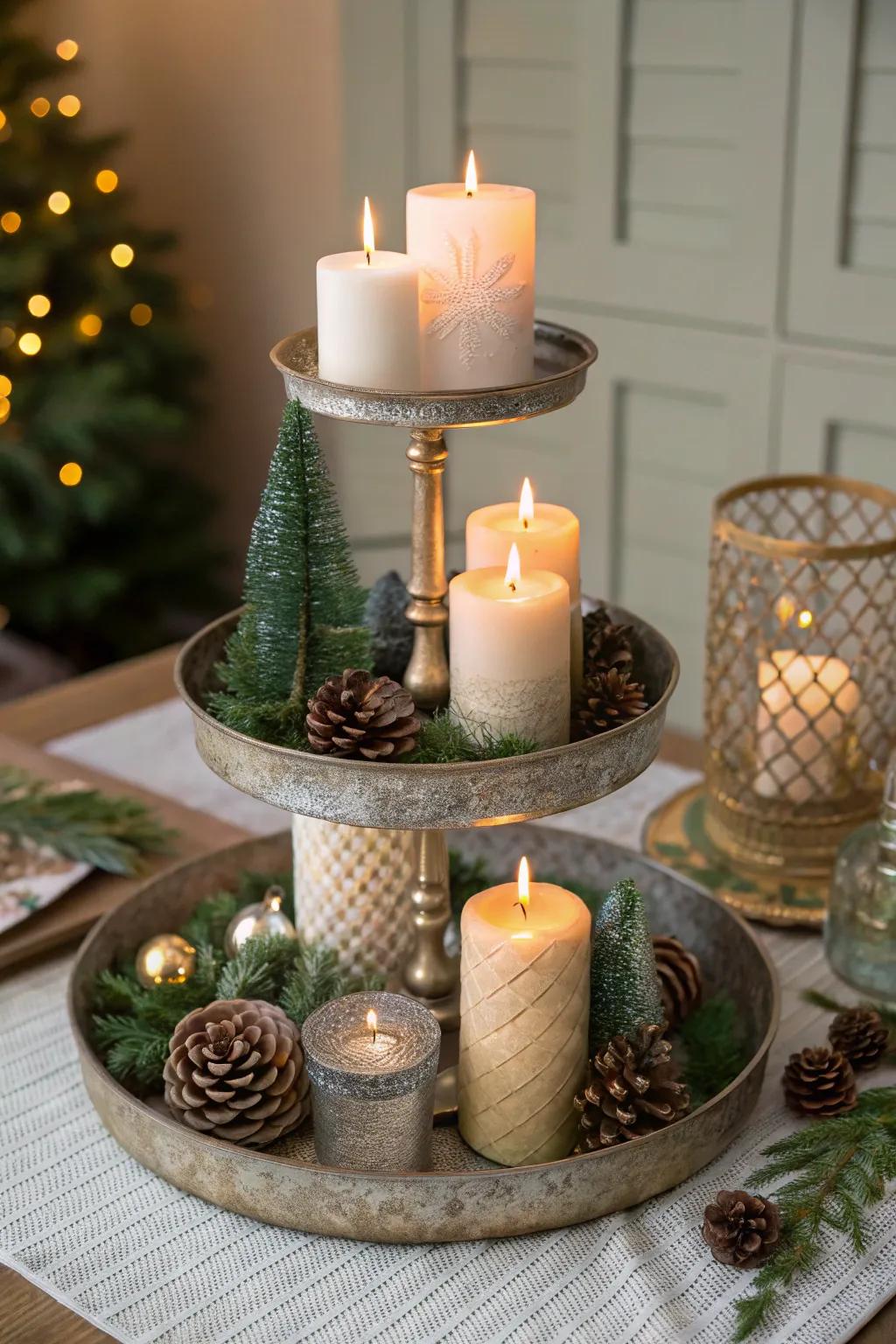 12+ Charming Christmas Candle Decoration Ideas - Vervilla