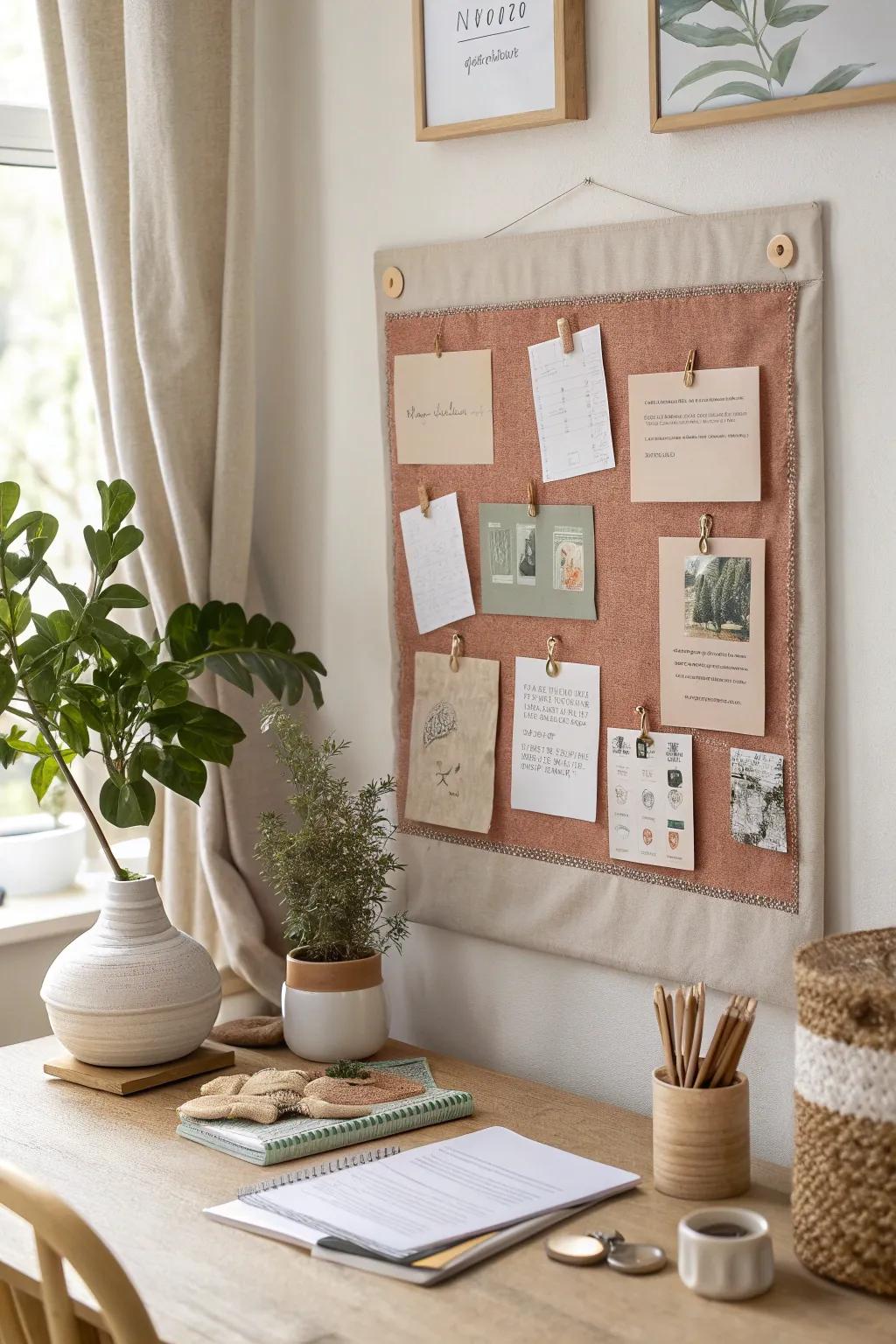 18+ Creative Fabric Bulletin Board Ideas - Vervilla