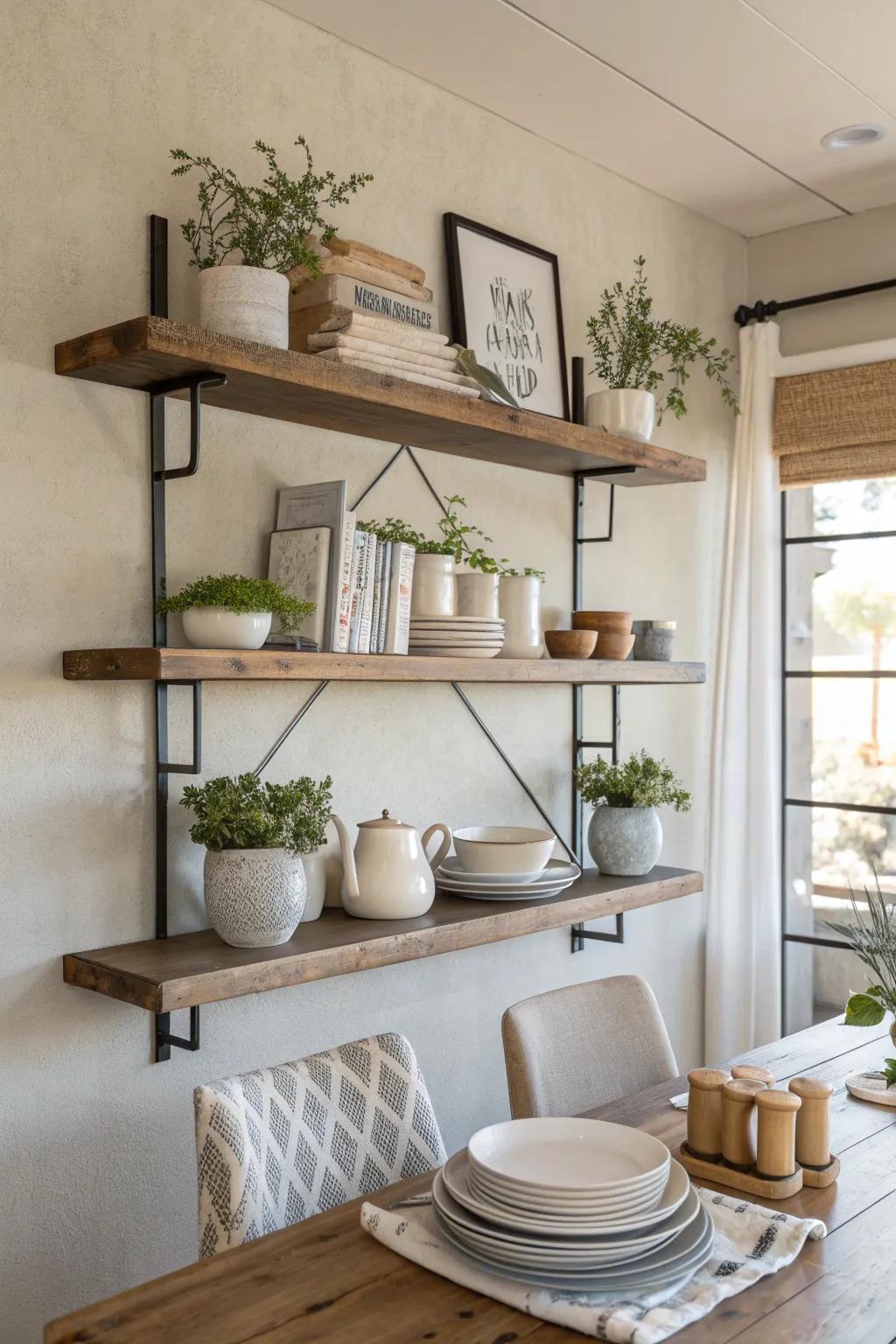 19+ Chic Modern Farmhouse Dining Room Wall Decor Ideas - Vervilla