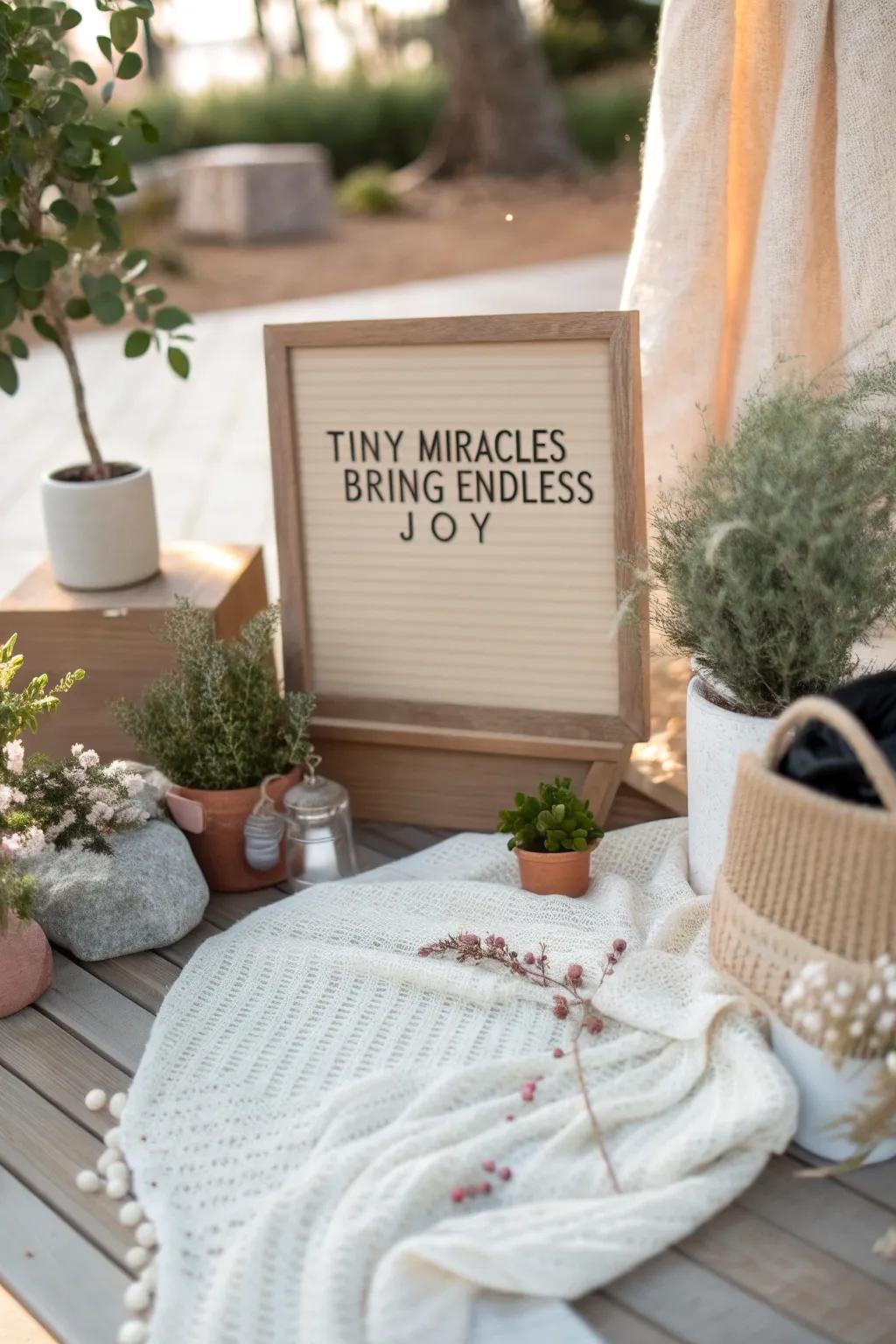 18+ Charming Baby Shower Letter Board Sayings - Vervilla