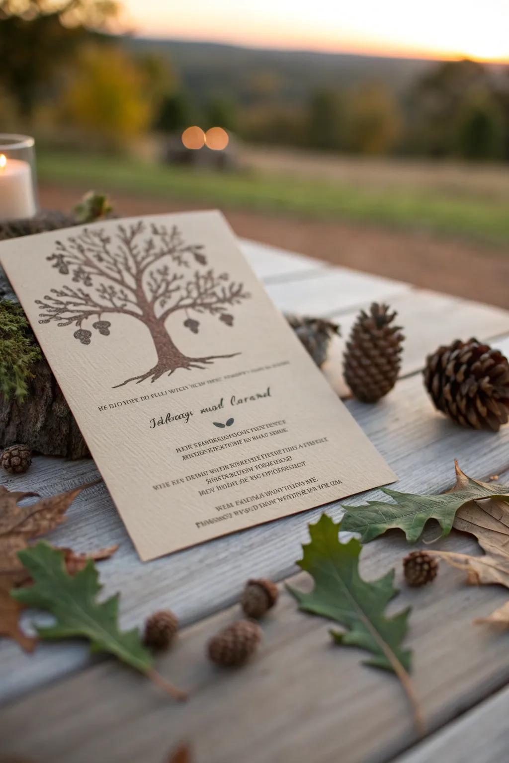 12+ Charming Fall Wedding Invitation Ideas - Vervilla