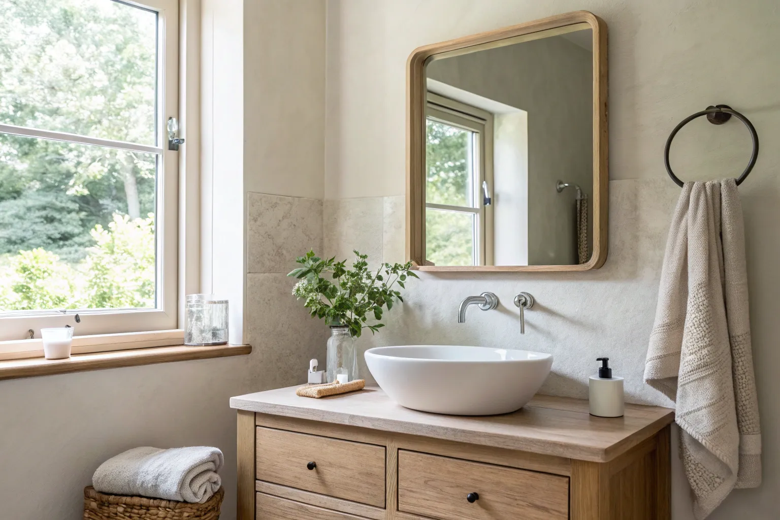 18+ Stylish Corner Sink Mirror Ideas to Transform Your Space - Vervilla